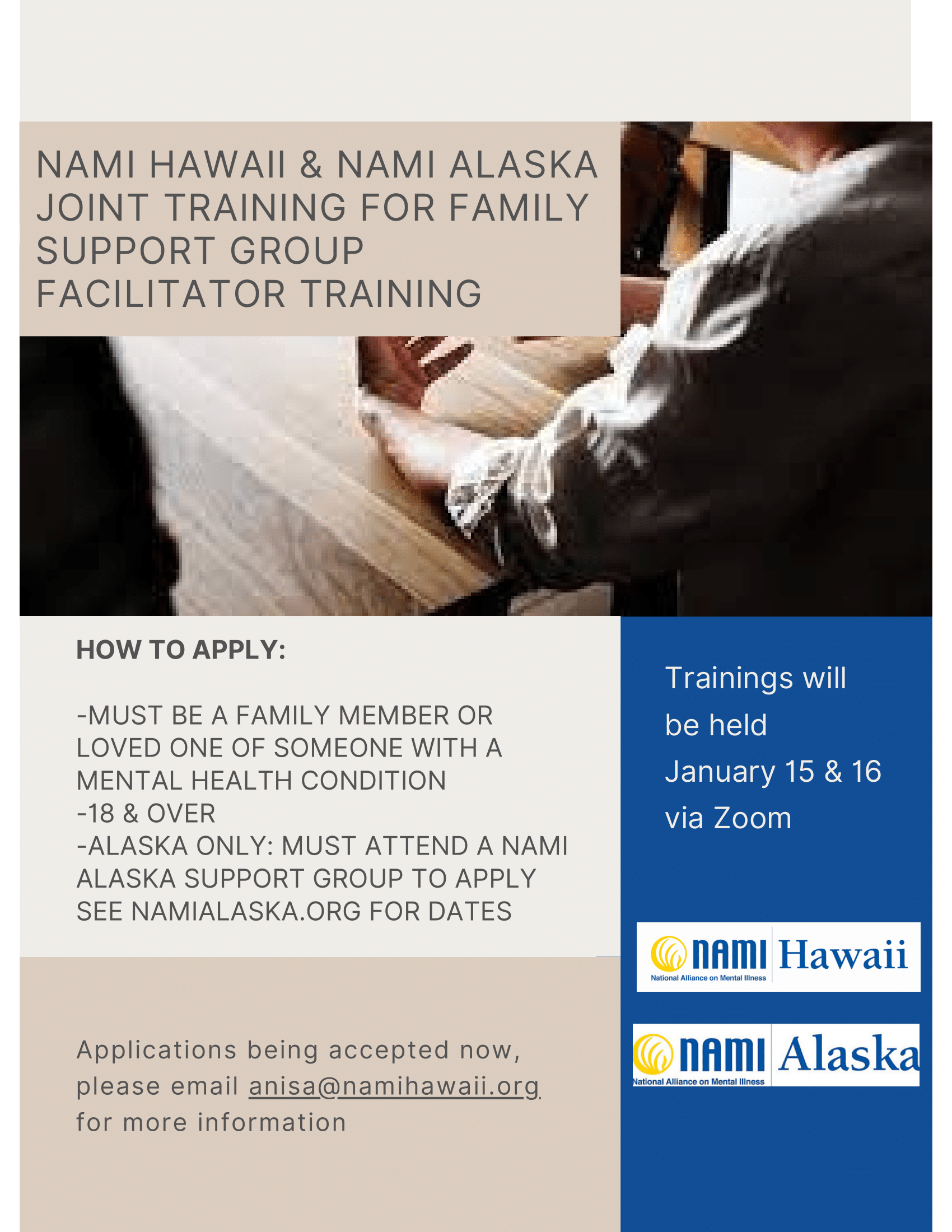 Upcoming NAMI leader trainings – National Alliance on Mental Illness Hawaii
