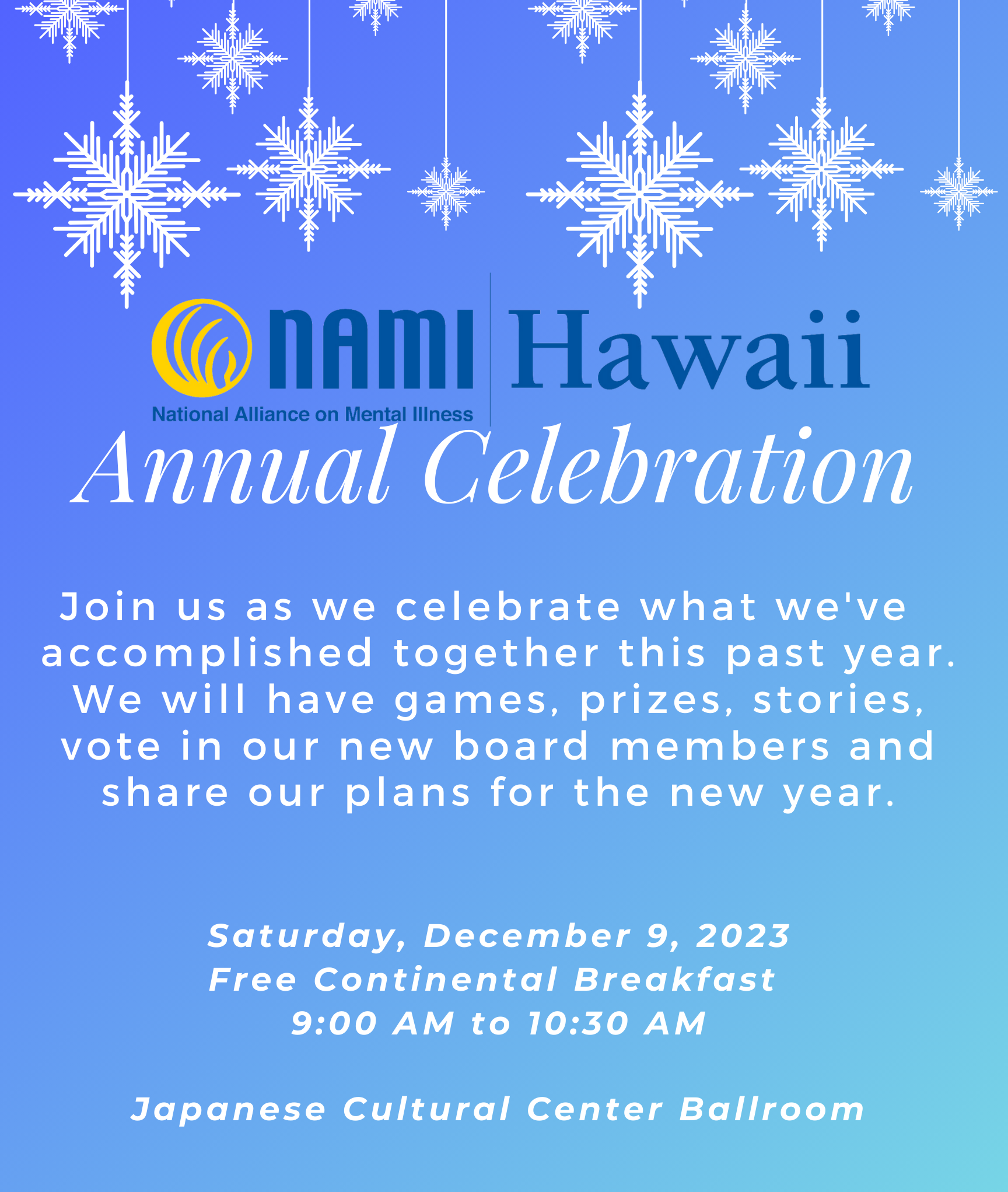 NAMI Hawaii 2023 Annual Celebration – National Alliance on Mental ...