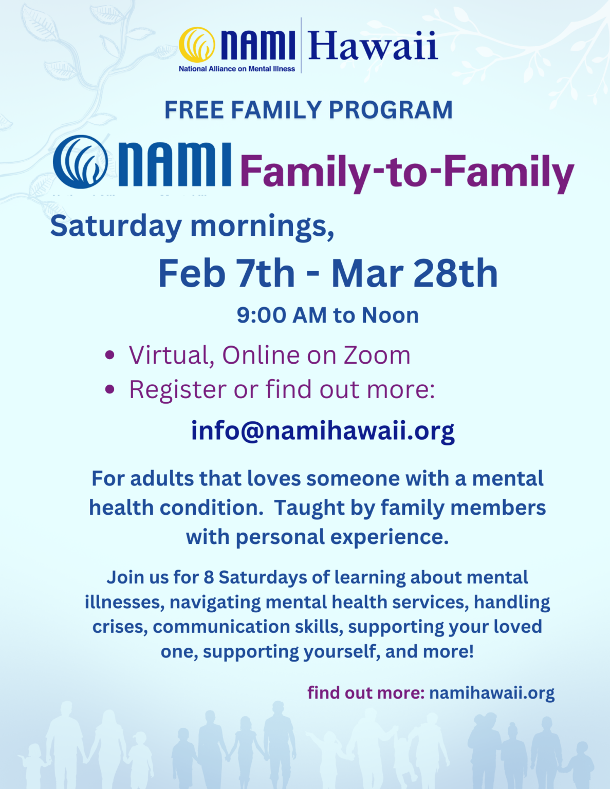 NAMI Family-to-Family – National Alliance on Mental Illness Hawaii